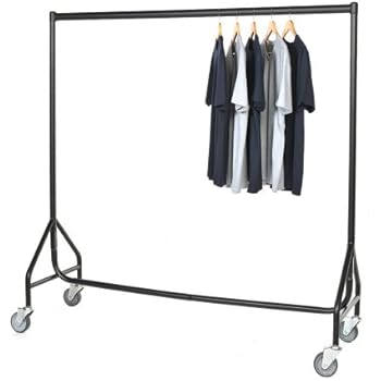 Reinforced Heavy Duty Clothes Rail with Heavy Duty Wheels - 5ft Wide ...