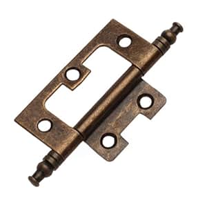 10x Antique Bronze Flush Hinge with Finial: Amazon.co.uk: DIY & Tools