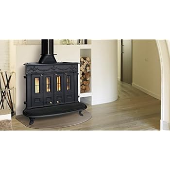 STUFA IN GHISA FRANKLIN 130 MQ - 13 kW CAMINO A LEGNA CAMINETTO: Amazon ...