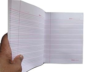 Shyamaraj Short Notebook, 96 Pages 4 Ruled/Lines Copy Writing Soft Bind ...