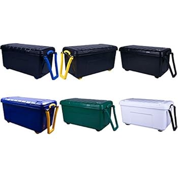 RUB160 Heavy Duty Extra Long Mobile Plastic Storage Trunk Gear Box with ...