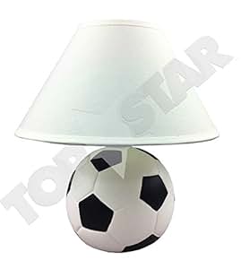 HOME DECOR 40 W CERAMIC BEDSIDE DESK SIDE TABLE CLASSIC FOOTBALL LAMP ...