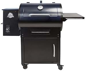 PIT BOSS PB700SC Wood Fired Pellet Grill w/Flame Broiler BBQ, Black ...