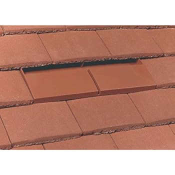 Granulated Old Red Plain In-line Roof Tile Vent & Pipe Adapter for ...