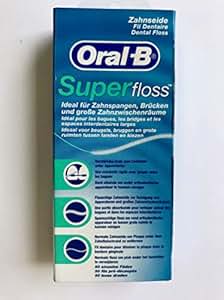 Oral B SuperFloss Super Dental Floss for Braces Bridges: Amazon.co.uk ...