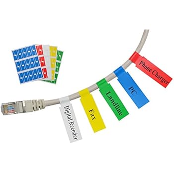 Cable Labels - Self Adhesive Pack of 24: Amazon.co.uk: Office Products