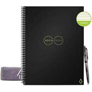 Rocketbook Everlast Smart Reusable Notebook - A5 Executive - Black ...