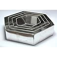 4 Tier Hexagon Multilayer Birthday Wedding Anniversary Cake Tins / Pans ...
