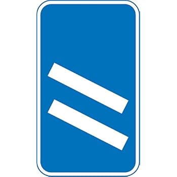 'Countdown' markers at exit from motorway - 3 bars (each bar represents ...