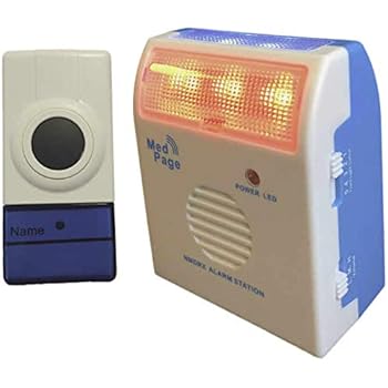 Medpage Wireless Flashing Light Doorbell for Deaf People with NMDRX ...