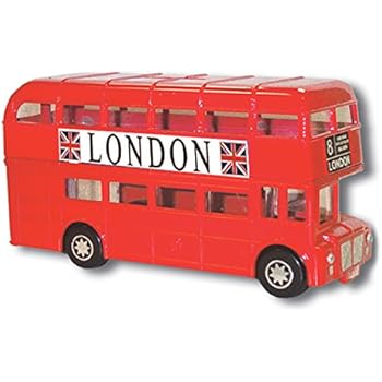 London Bus Money Bank - Souvenir Die Cast Metal Big Red Bus Money Box ...