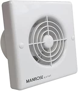 Manrose QF100T Quiet Extractor Fan with Timer for 4"/100mm Duct ...