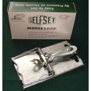 GALVANISED SELF SETTING MOUSE TRAPS 2 pack: Amazon.co.uk: Garden & Outdoors