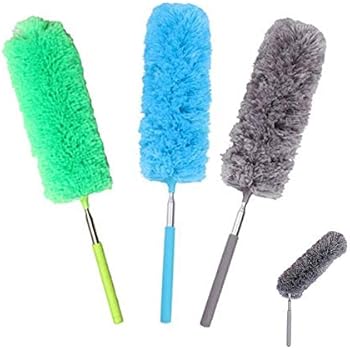 Feather Duster, Dusting Brushes with Telescoping Pole Wahsable Bendable ...