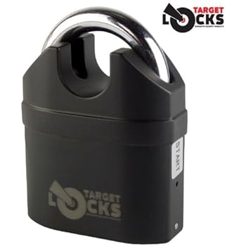 Target TL031 Heavy Duty High Security Alarmed Padlock - Closed Shackle ...