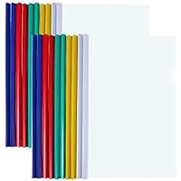 10pcs A4 Clear Clip Bar Files Report Project Presentation Slide Binder ...