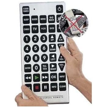 Jumbo Universal TV, Remote Giant Big Massive Buttons.: Amazon.co.uk ...