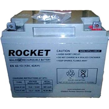 Rocket 12V 42AH Battery SMF VRLA (UPS Battery/Uninterrupted Power ...