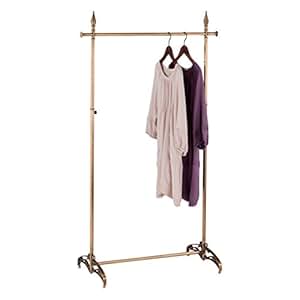 Clothes Rail - Brass, Aged Gold Finish - Baroque Design - W120cm ...