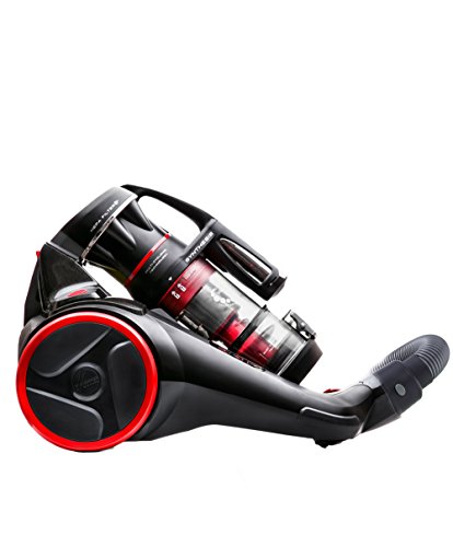 Hoover ST71 ST02 Synthesis Bagless Cylinder Vacuum Cleaner, Black/Red