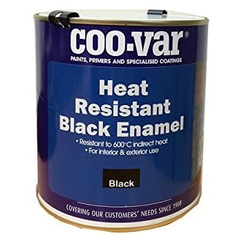 Heat Resistant Black Enamel | 250ml | 600°C | Stove Paint: Amazon.co.uk ...