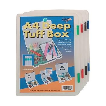 Tiger 300847 A4 Plus Deep Tuff Box With Handle: Amazon.co.uk: Office ...