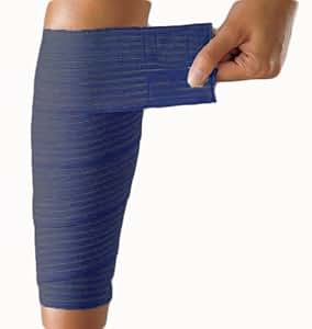 Blue Calf Compression Wrap Stabilizer Support Strap Bandage Strain ...