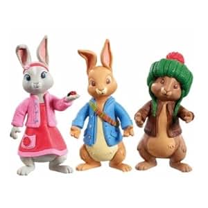Peter Rabbit Pack of 3 Figures: Amazon.co.uk: Toys & Games