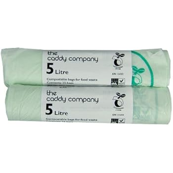 All-Green 6 Litre Biobag Compostable Kitchen Caddy Liners Food Waste ...