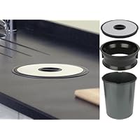 Worktop Mounted waste bin, 13 litres : Amazon.co.uk: Home & Kitchen