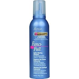 Roux Fanci-Full Temporary Hair Color Mousse - #12 - Black Rage 180 ml ...