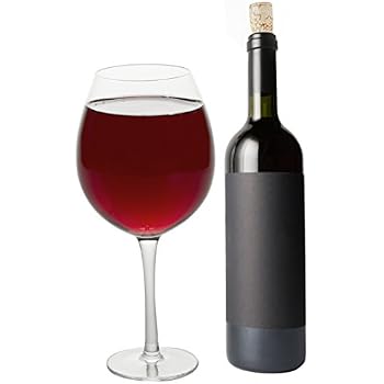 Giant Wine Glass - This glass can hold a WHOLE bottle of wine.: Amazon ...