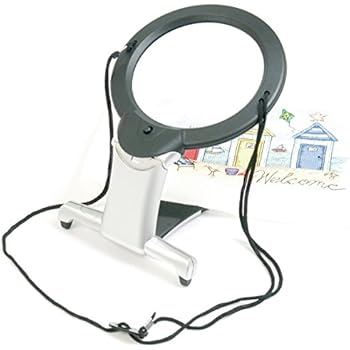 New 2 in 1 Hands Free Hands-free Magnifying Glass With Light & Neck ...
