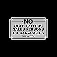 USSP&S No Cold Callers, Canvassers, Sales, Front Door Sticker Sign ...