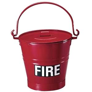 Metal Fire Bucket & Lid: Amazon.co.uk: DIY & Tools