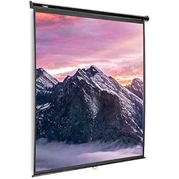 VonHaus 90-Inch Projector Screen for Wall or Ceiling Mounting | (W) 200 ...