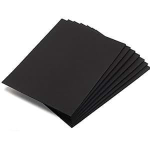 A2 Recycled Black Sugar Paper 100gsm 50 Sheets by BCreative Â®: Amazon ...
