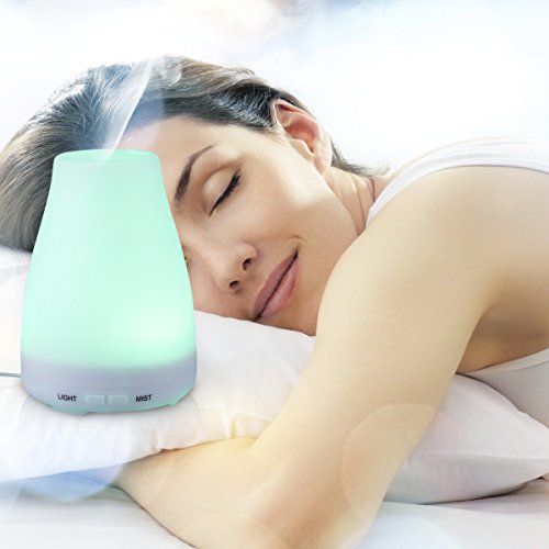 Mini Ultraschall Luftbefeuchter Duftzerstäuber Duft/Aroma Diffuser mit 7 LED Farbwechsel ...