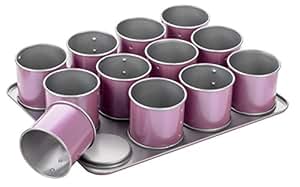 Zenker creative studio 12er Mini-Törtchen-Backblech, Cupcake Backform ...