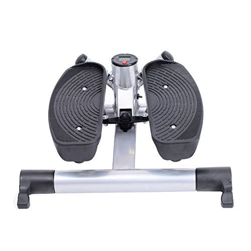 Homcom Mini-Stepper-Heimtrainer, Muskeltrainer für Beine, Arme und ...