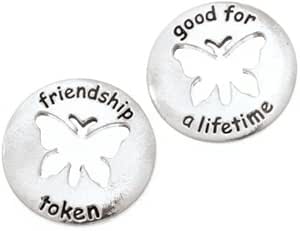 Pewter Keepsake Token - Friendship Token (good for a lifetime): Amazon ...