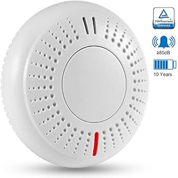 Aico EI141RC Mains Ionisation Smoke Alarm with 9V Battery Back-up ...