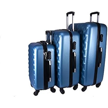 Borderline Set of 3 Hard case 360 Degree Wheeled trolleys jb2020 ...