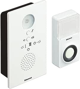BTicino 393005N Wireless Door Bell Kit with Light Signal, White: Amazon ...