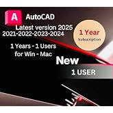 Autocad 2026/2025/2024/2023 One Years Subscription For Windows And Mac ...