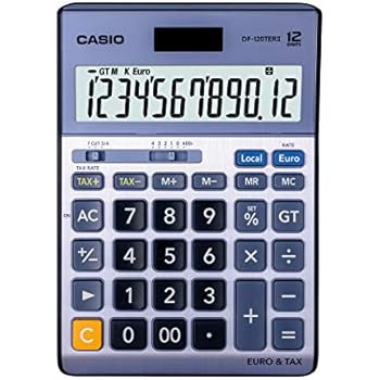 CASIO DF-120 ECO calcolatrice da tavolo - Display a 12 cifre, composta ...