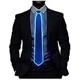 Wanna Party Light Up LED Neck Tie for Men, Glow in the Dark LED Necktie ...