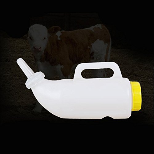 Farm & Ranch 2L Calf Milk Bottle Hand Rearing Poddy Teat Weaning Feeder ...