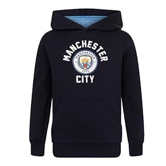 Manchester City FC Official Football Gift Boys Fleece Graphic Hoody ...