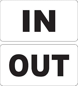 NPLABEL Aluminium 75x40 mm Self Adhesive in Out Easy to Stick Label ...